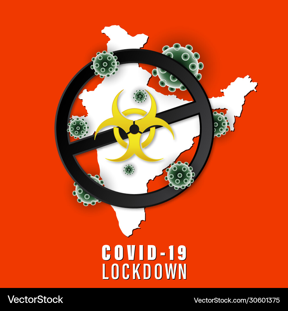 National lockdown-crisis covid-19 disease Vector Image