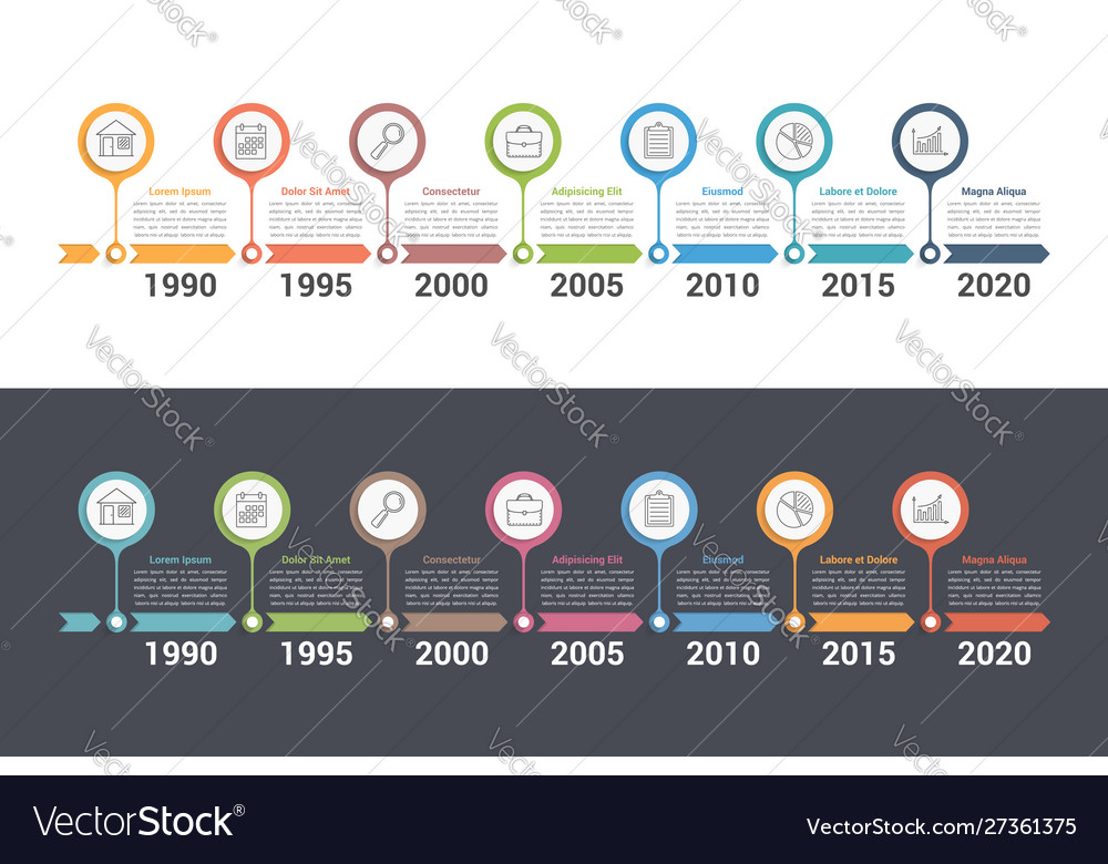 Timeline Royalty Free Vector Image - VectorStock