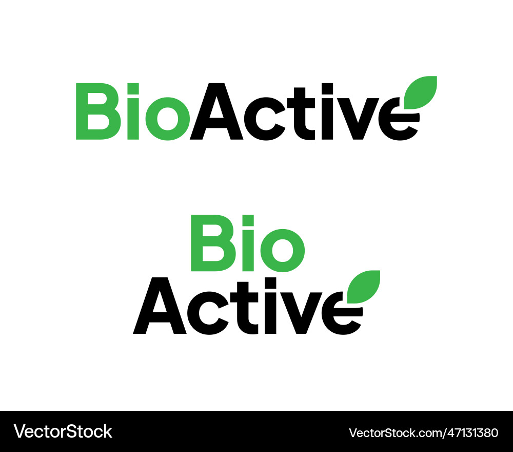 Bioactive product formula recipe icon logo badge Vector Image