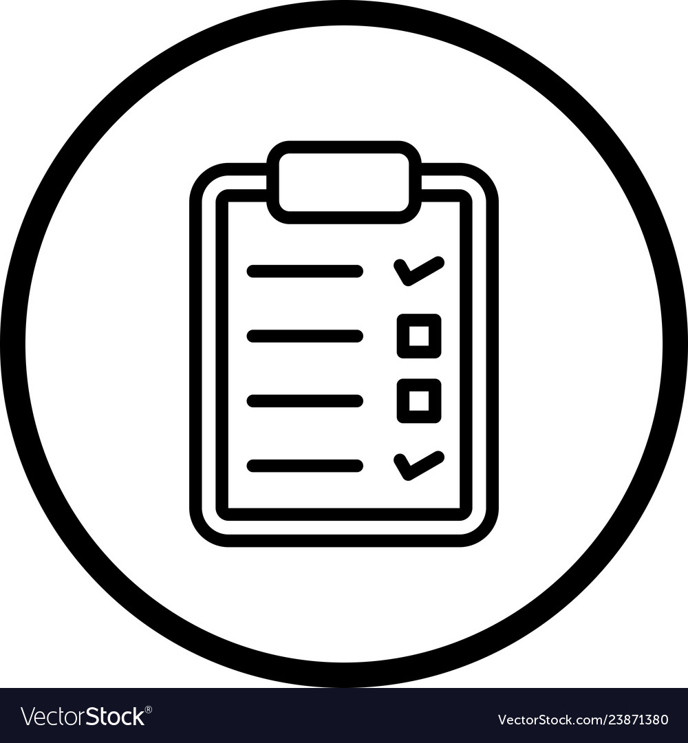 Checklist icon Royalty Free Vector Image - VectorStock