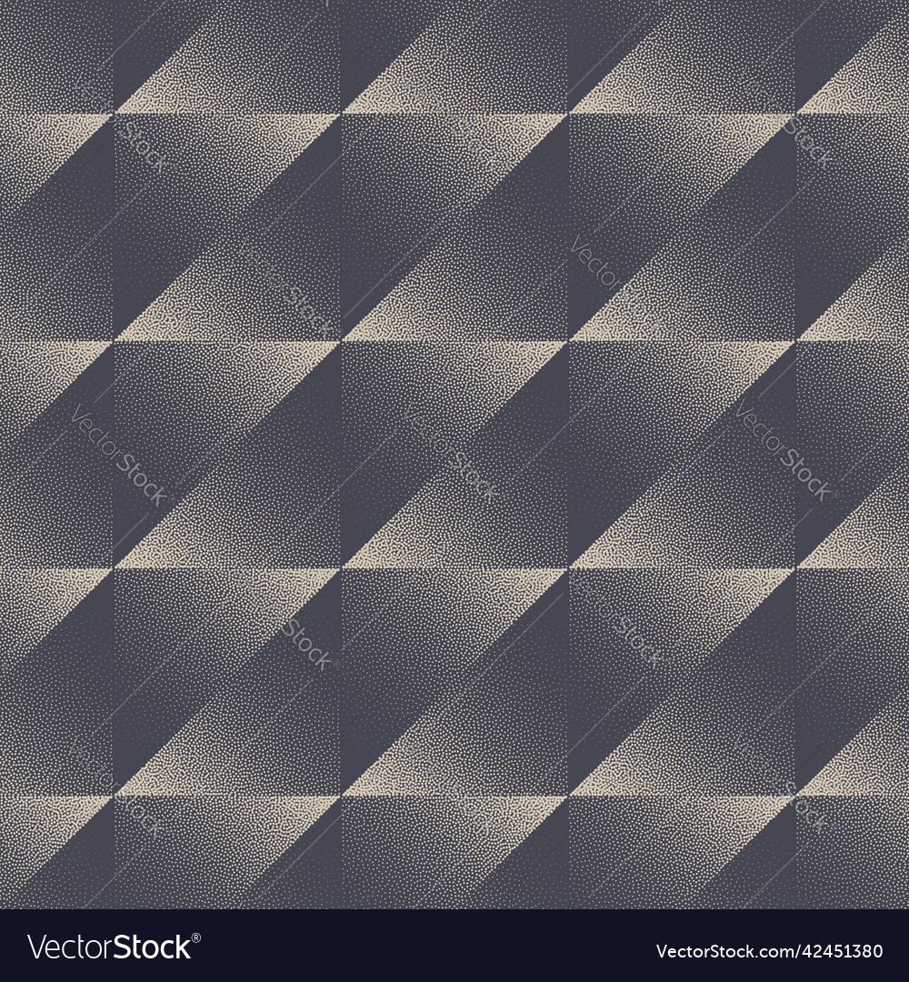 Classic seamless pattern triangles stipple Vector Image