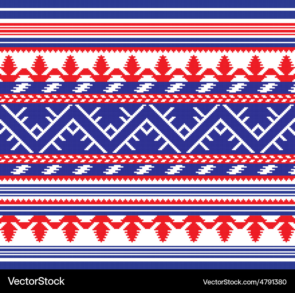 Set of ethnic ornament pattern in different colors