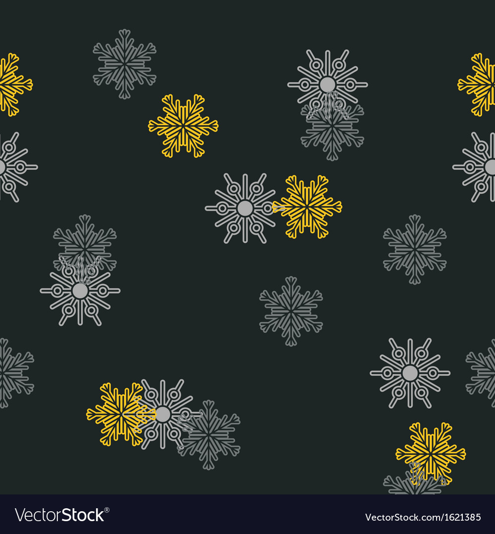 Snowflakes pattern Royalty Free Vector Image - VectorStock