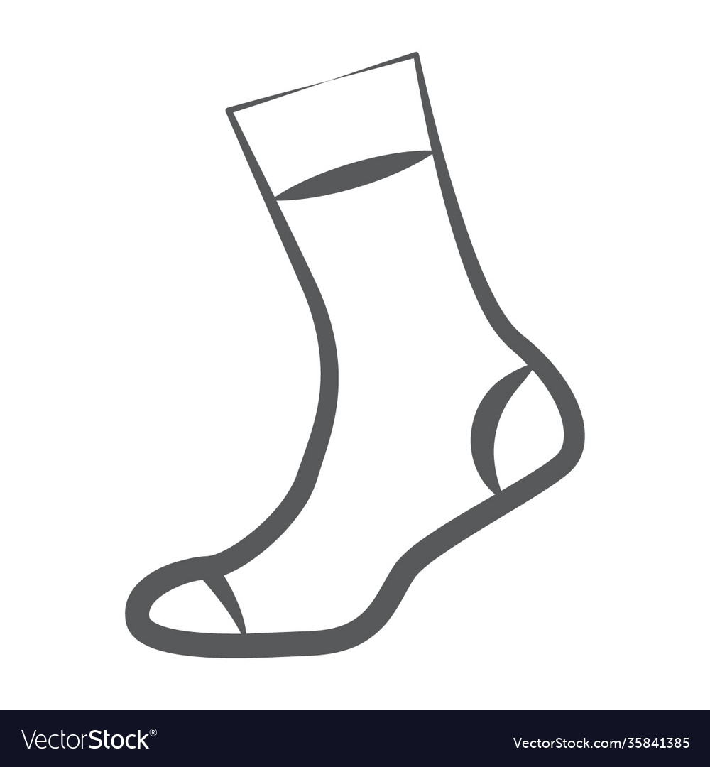 Sock Royalty Free Vector Image - VectorStock