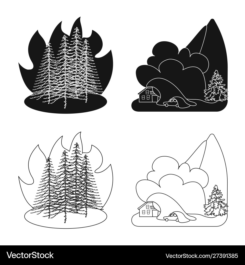 Weather and distress sign Royalty Free Vector Image