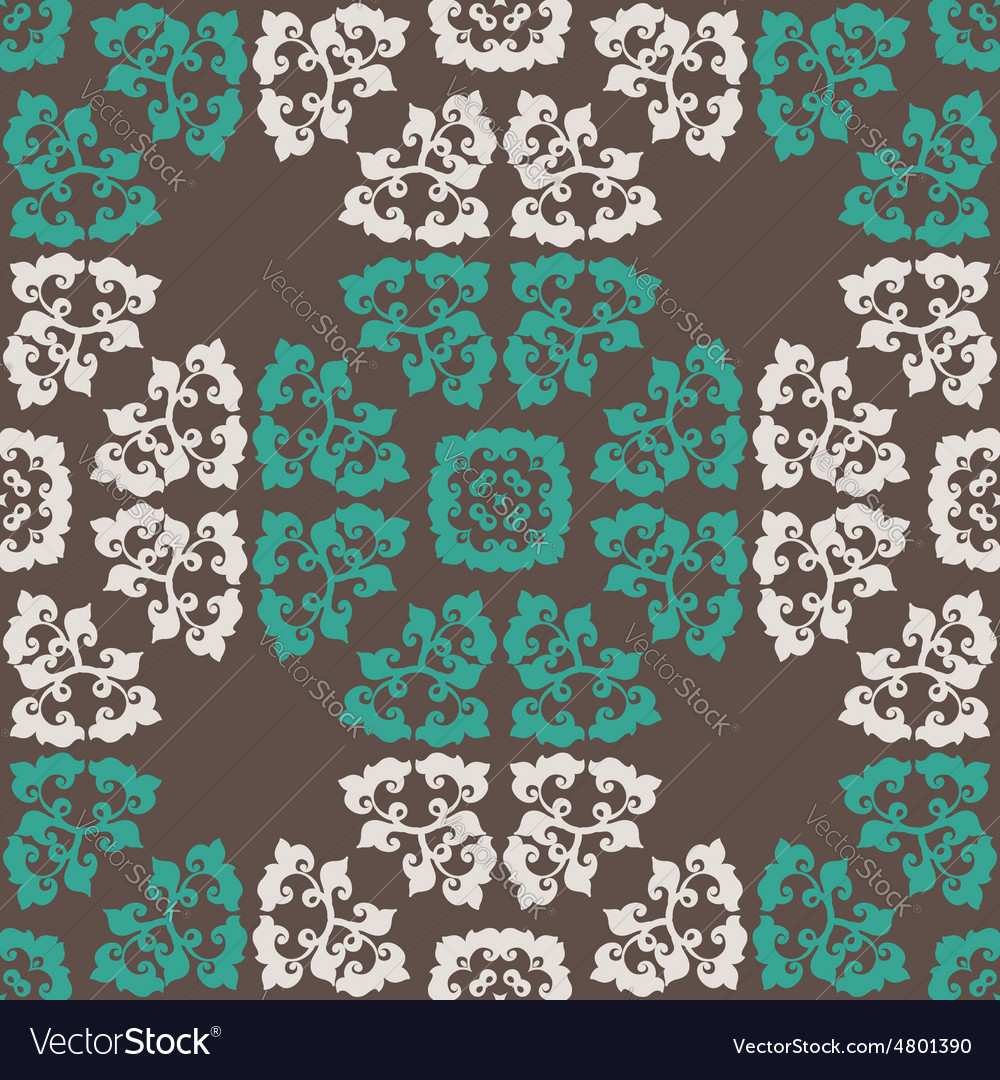 Abstract seamless floral pattern Royalty Free Vector Image
