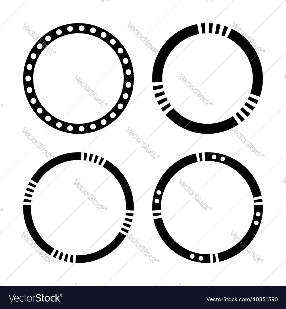 Circle design elements Royalty Free Vector Image