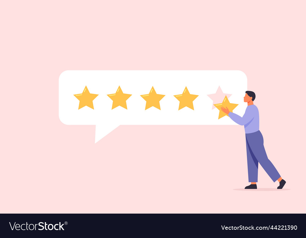 Customer satisfaction assessment concept Vector Image