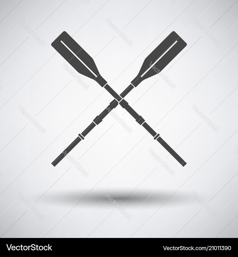 Icon of boat oars Royalty Free Vector Image - VectorStock