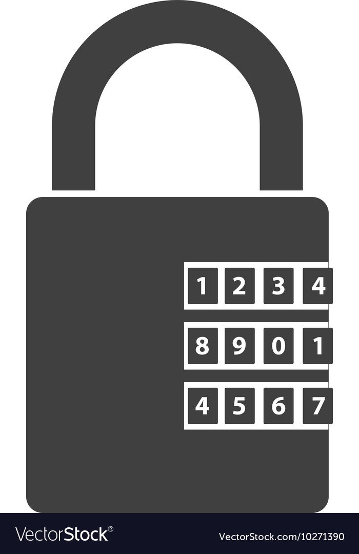 Lock security closed Royalty Free Vector Image