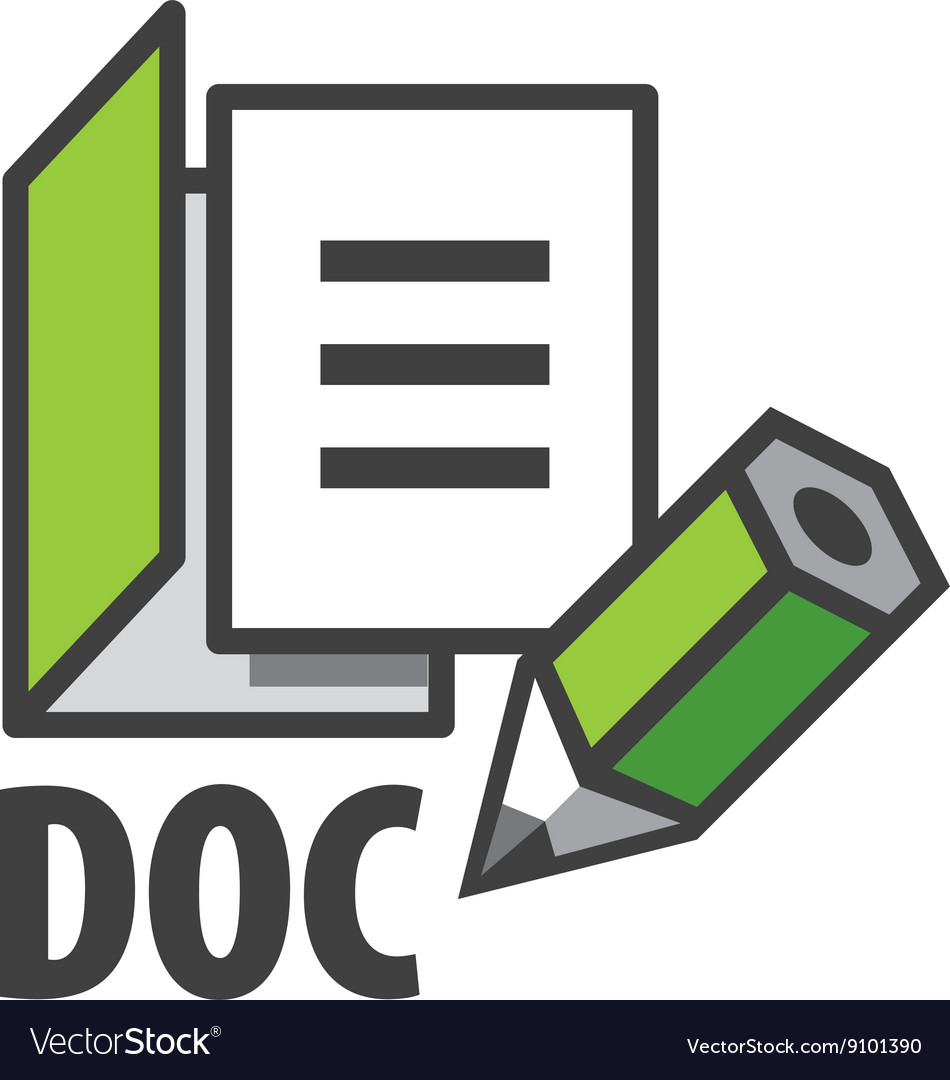 Logo document Royalty Free Vector Image - VectorStock