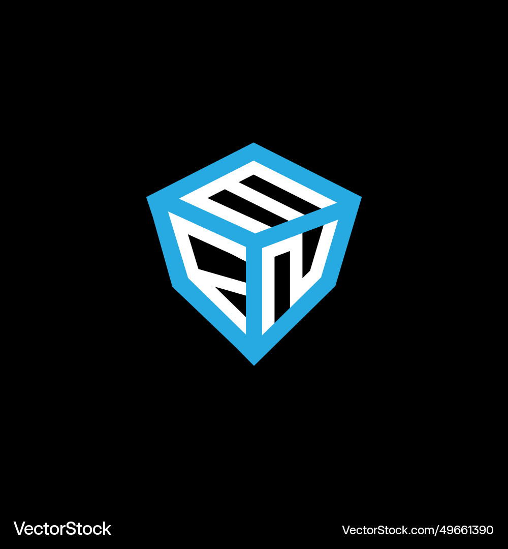 Mfn letter logo design simple and modern Vector Image