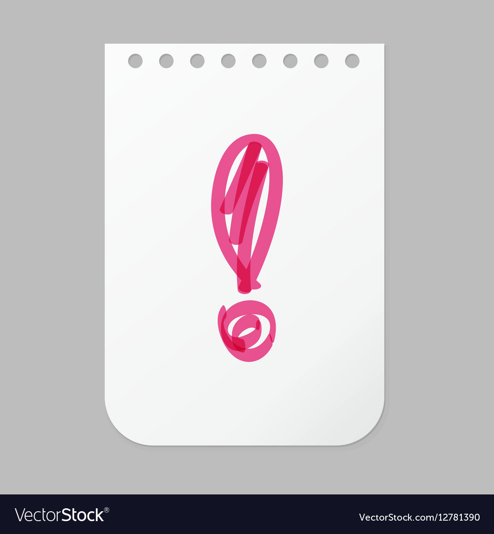 Paper note sheet for message Royalty Free Vector Image