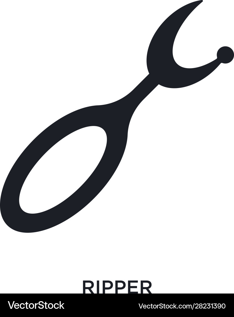 Ripper isolated icon simple element from sew Vector Image