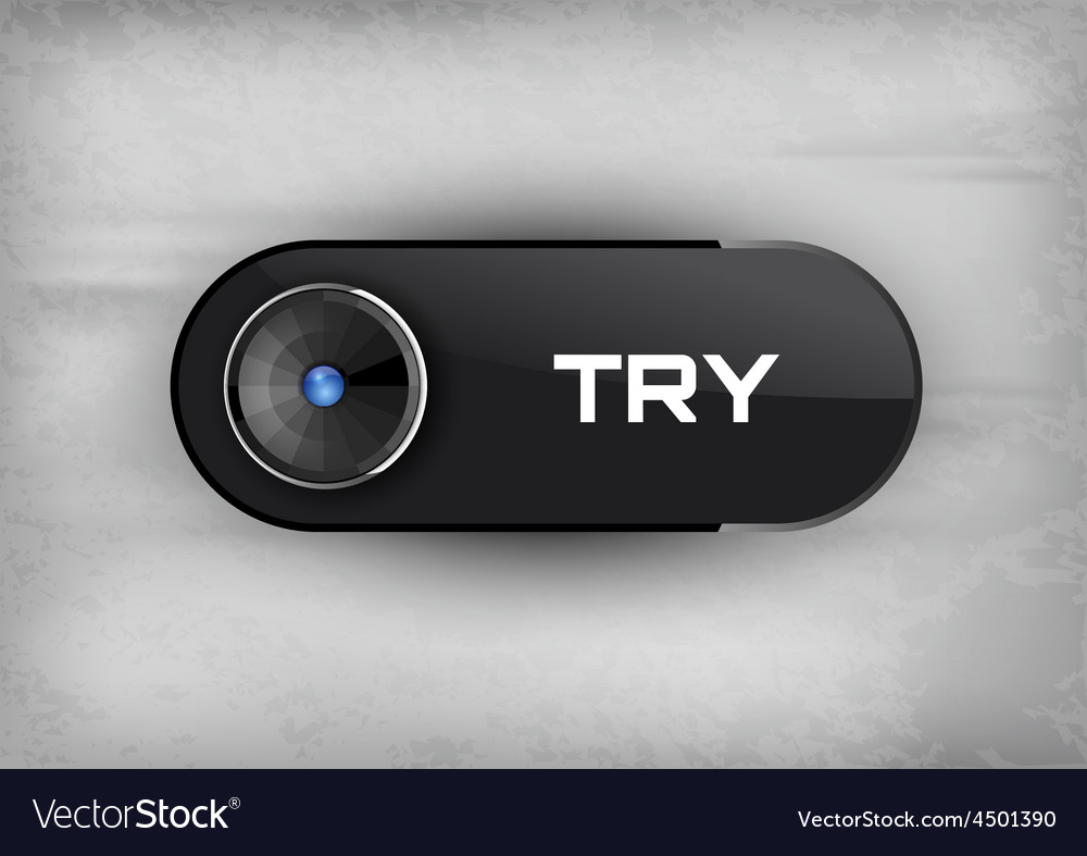 Try button Royalty Free Vector Image - VectorStock