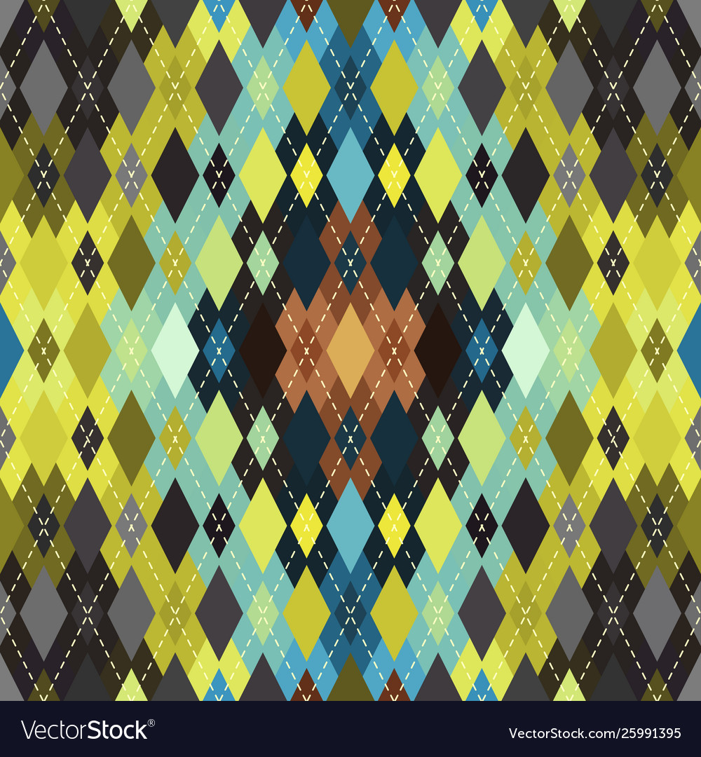 Argyle seamless pattern background pattern Vector Image