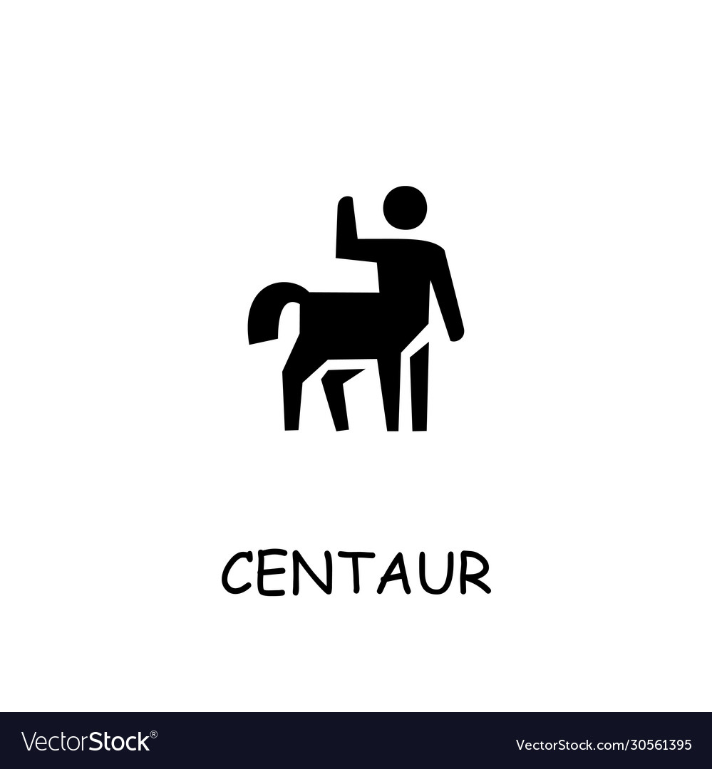 Centaur flat icon Royalty Free Vector Image - VectorStock
