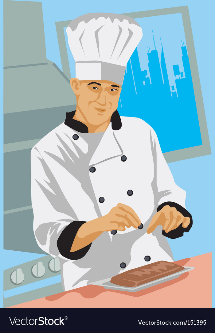 Chef dish Royalty Free Vector Image - VectorStock