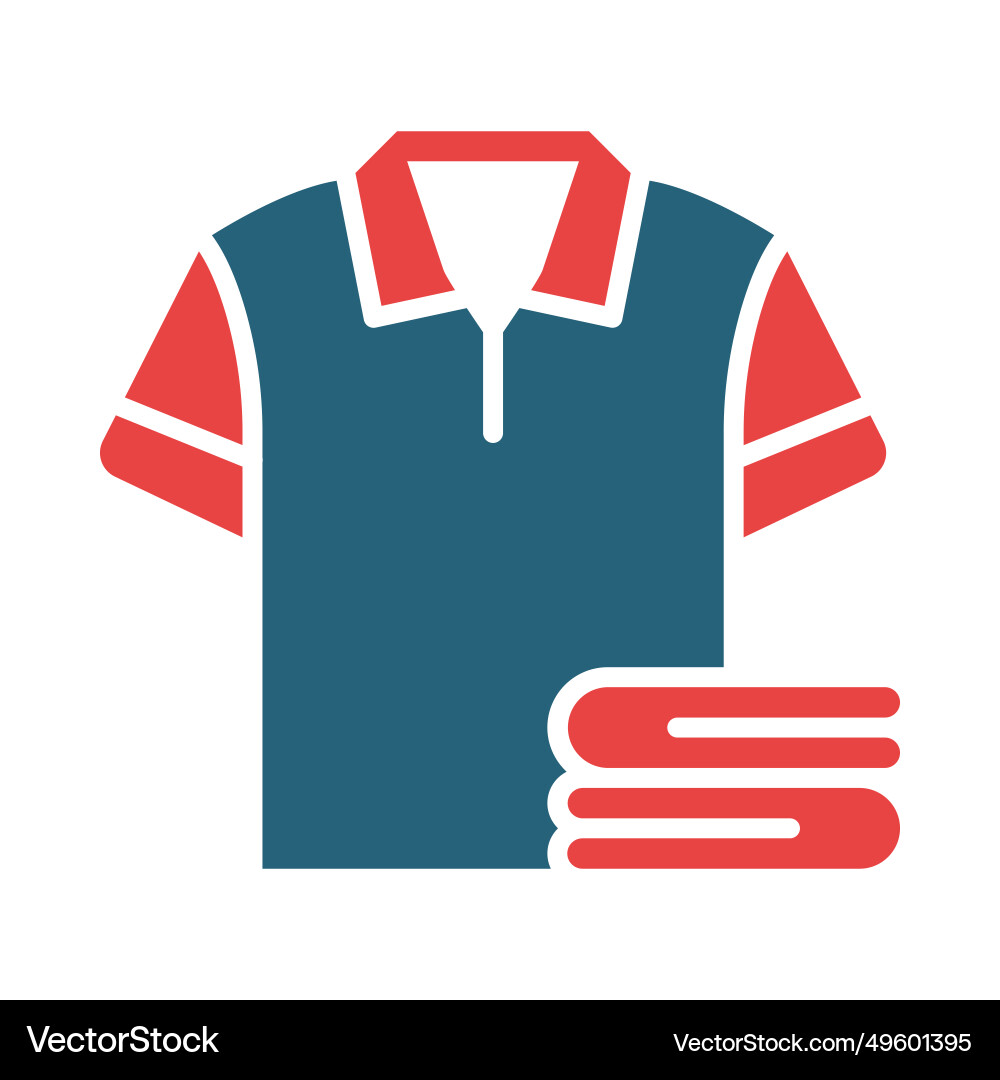 Clothes glyph two color icon for personal Vector Image