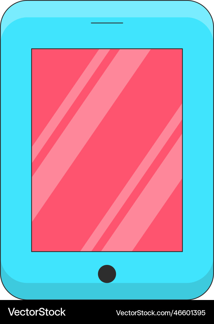 Mobile phone fill outline icon style illust Vector Image
