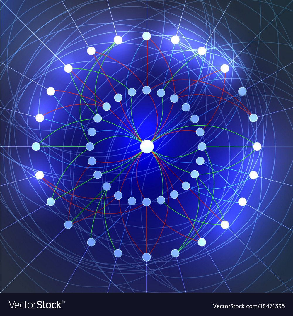 Neural network Royalty Free Vector Image - VectorStock