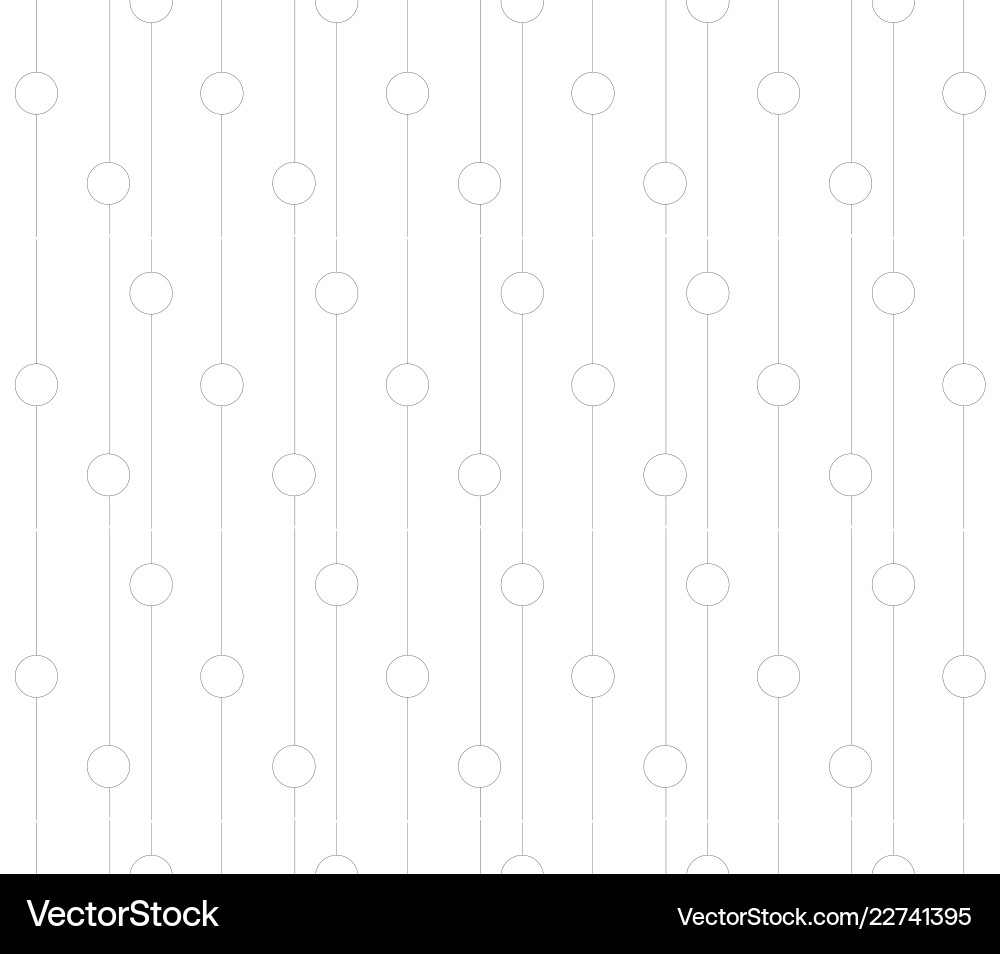 Seamless pattern of lines and circles modern Vector Image