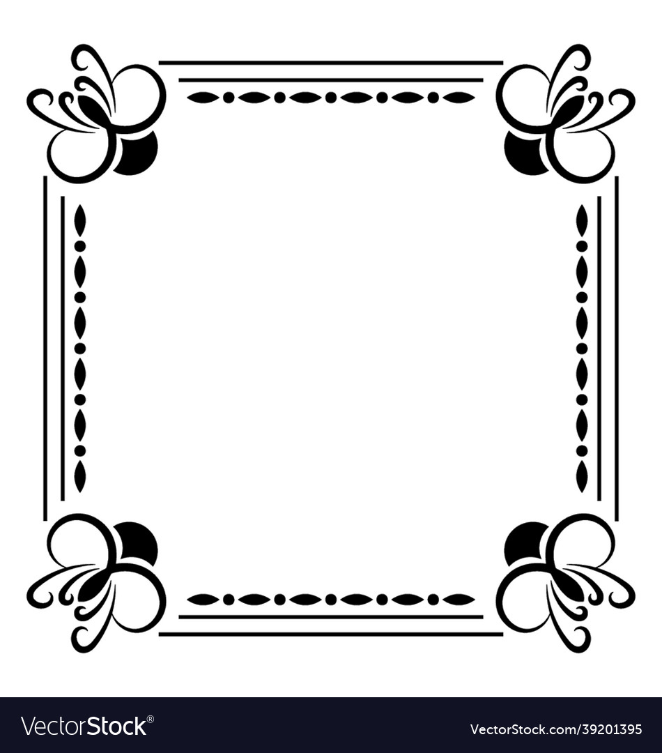 Square frame Royalty Free Vector Image - VectorStock