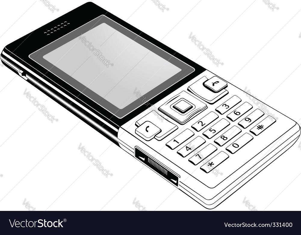 Mobile phone Royalty Free Vector Image - VectorStock