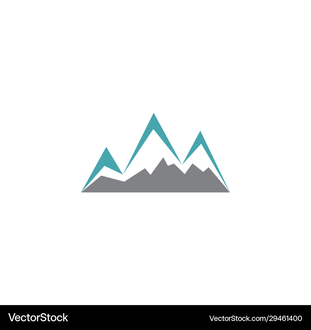 Mountain related icon on background for graphic Vector Image