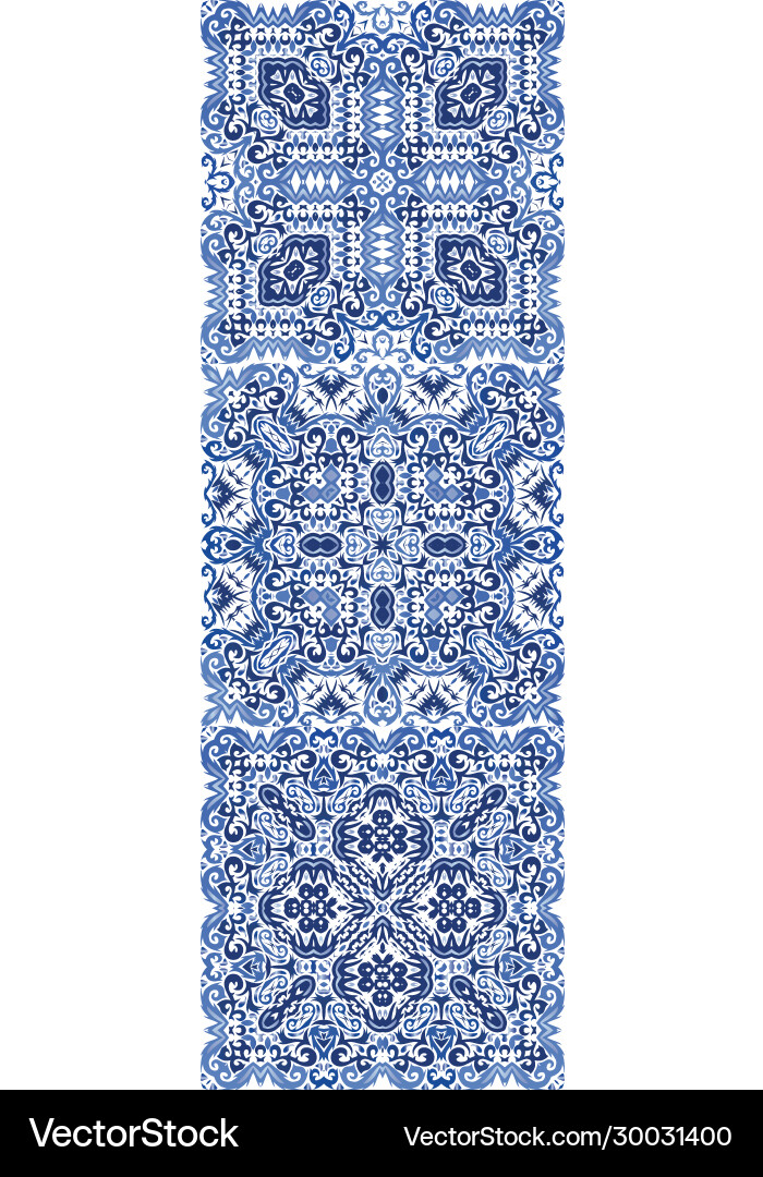 National ethnic motives in ceramic tile Royalty Free Vector