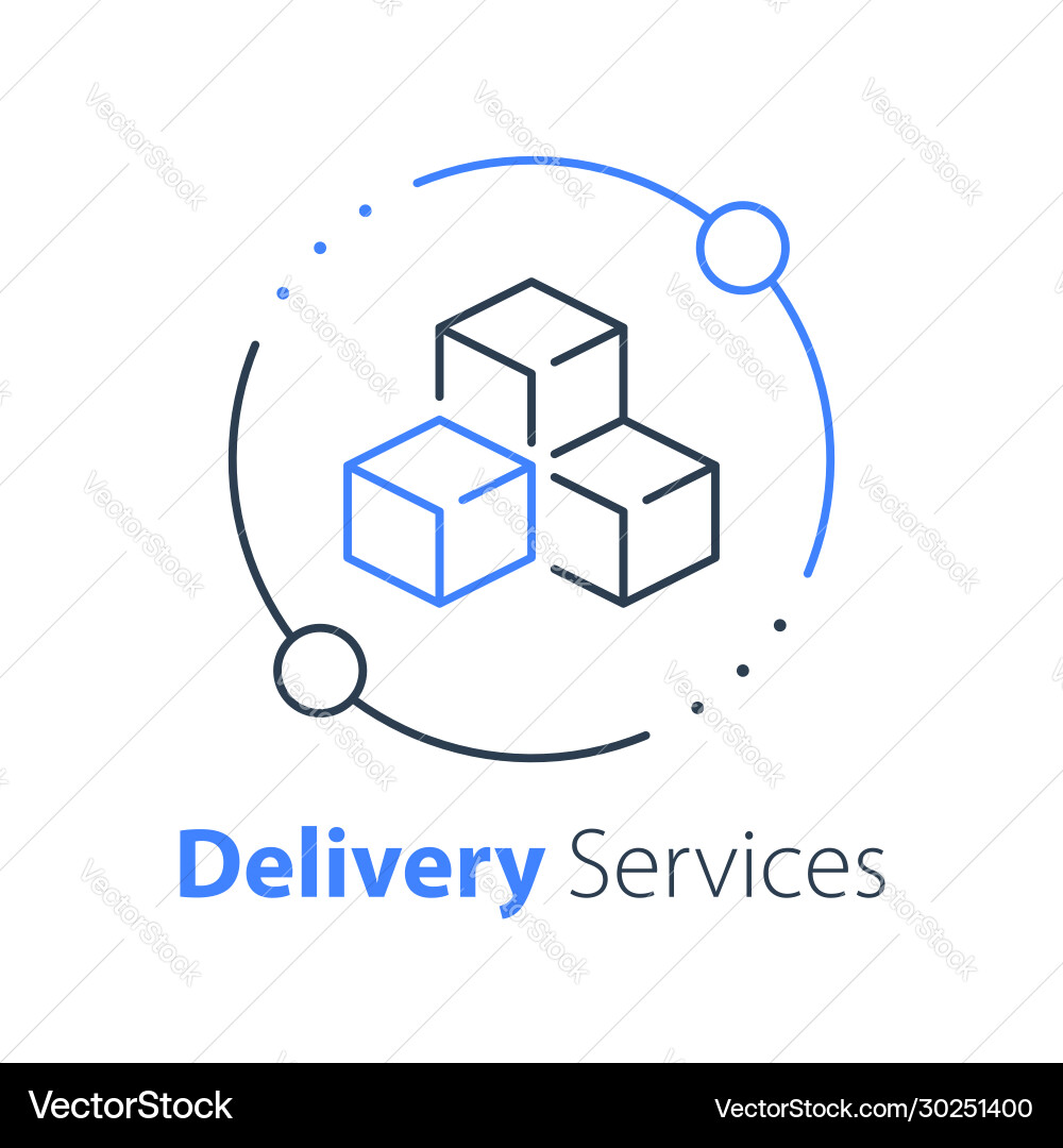 Order delivery cargo shipment wholesale service Vector Image