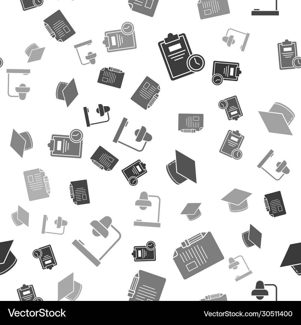 Set exam sheet with clock exam sheet and pencil Vector Image
