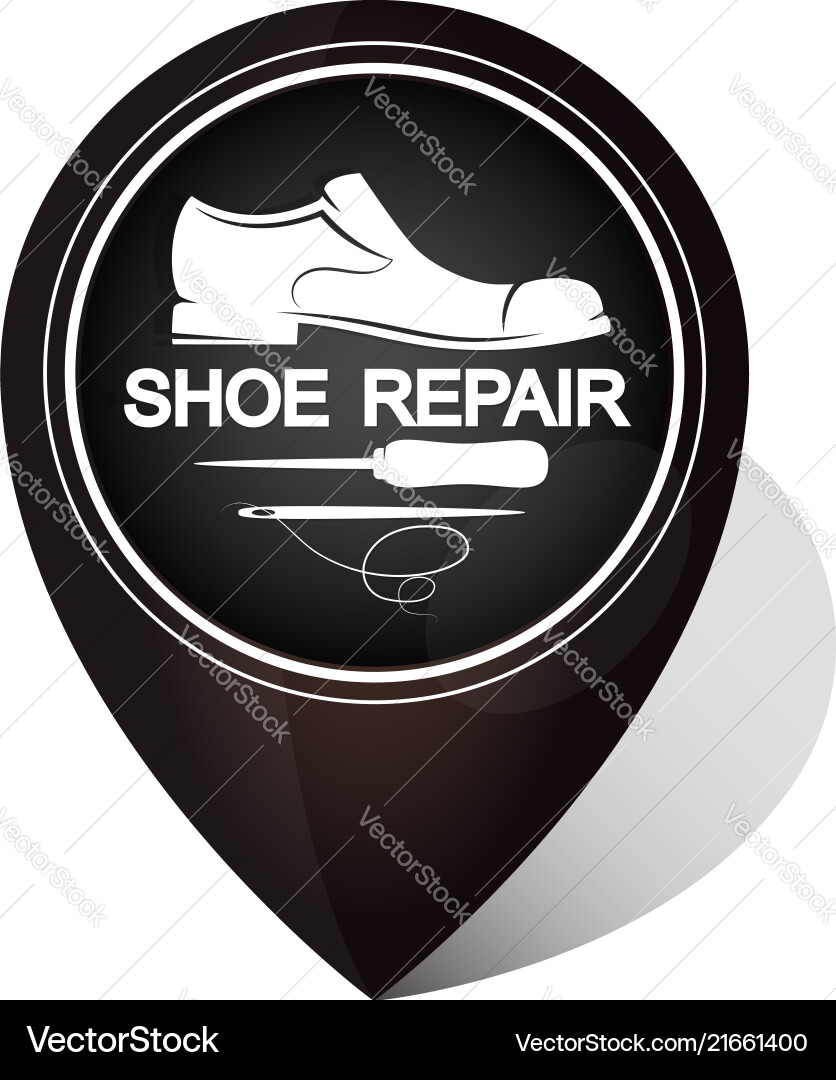 Shoe repair symbol Royalty Free Vector Image - VectorStock