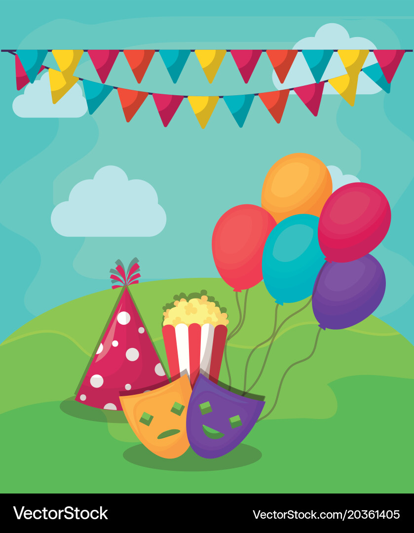 Carnival circus design Royalty Free Vector Image