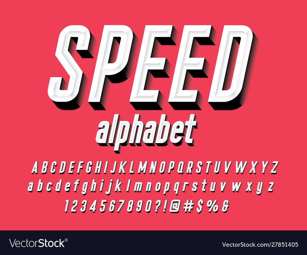 Chisel font Royalty Free Vector Image - VectorStock