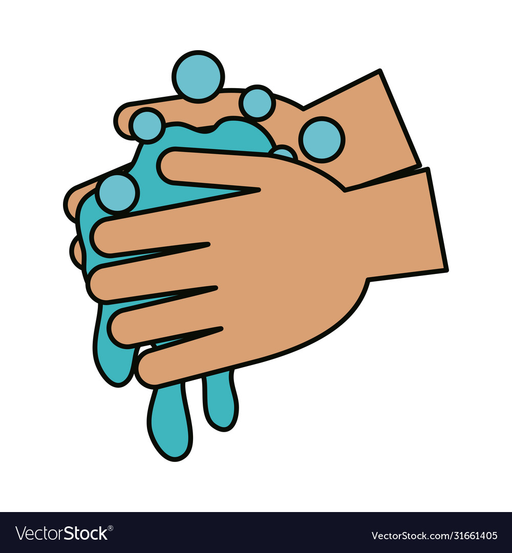 Covid19 19 coronavirus washing hands frequently Vector Image