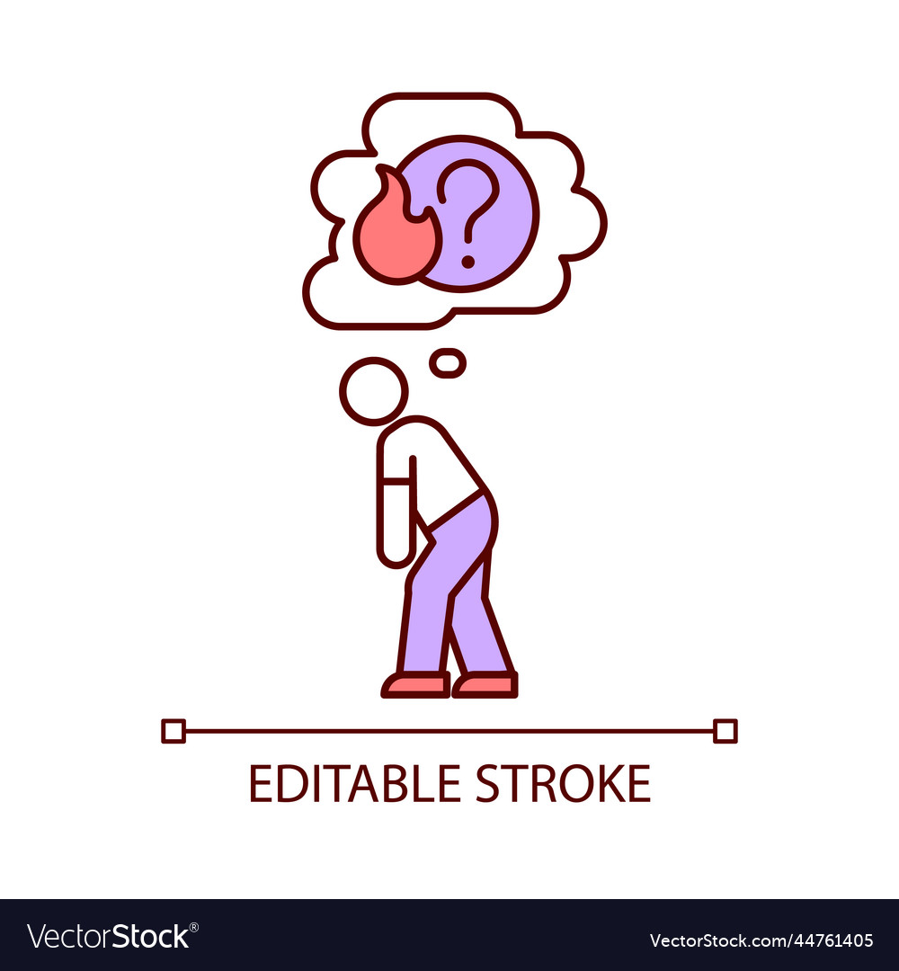 Emotional exhaustion rgb color icon Royalty Free Vector Emotional exhaustion rgb color icon Royalty Free Vector