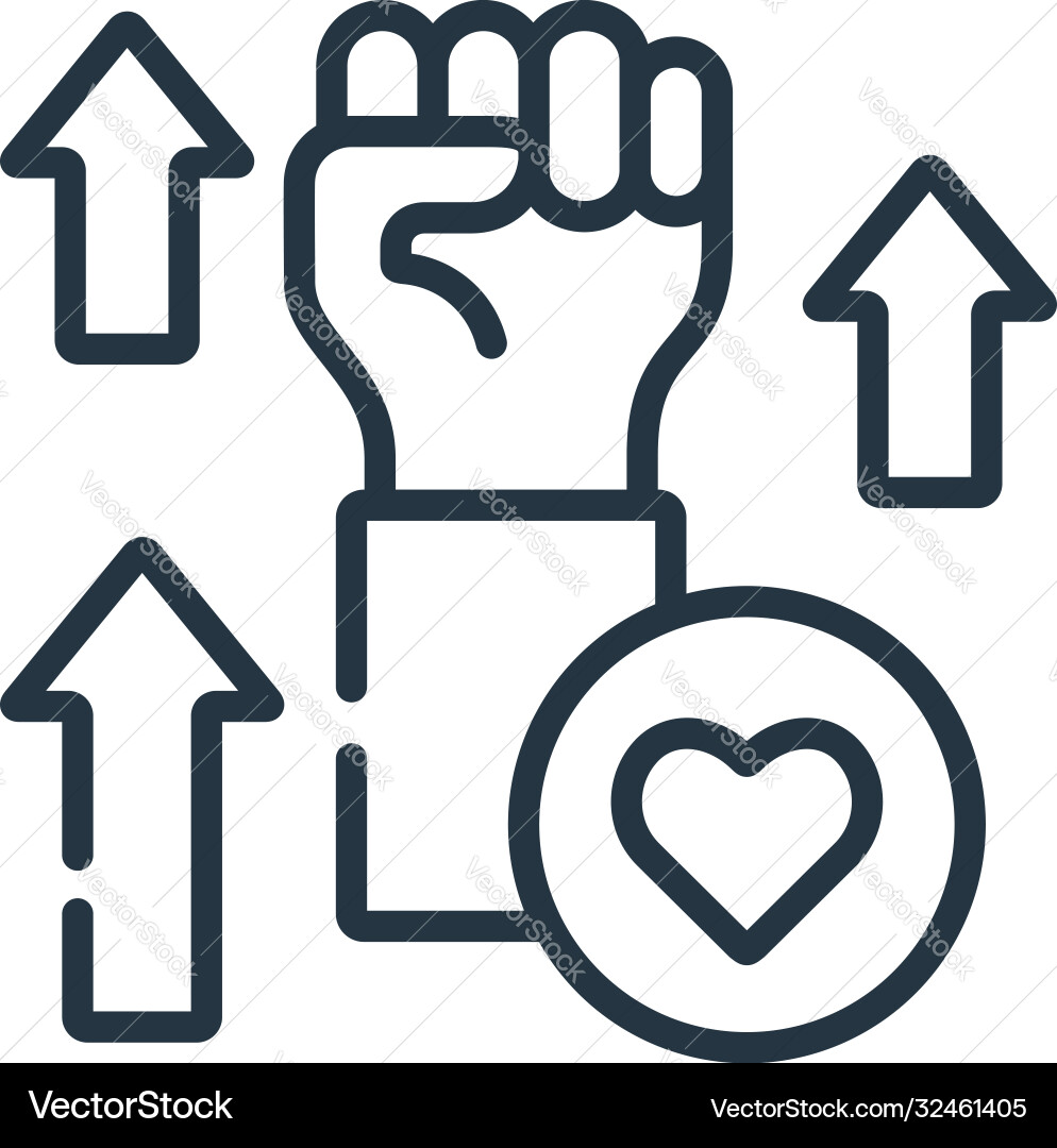 Give icon isolated on white background outline Vector Image
