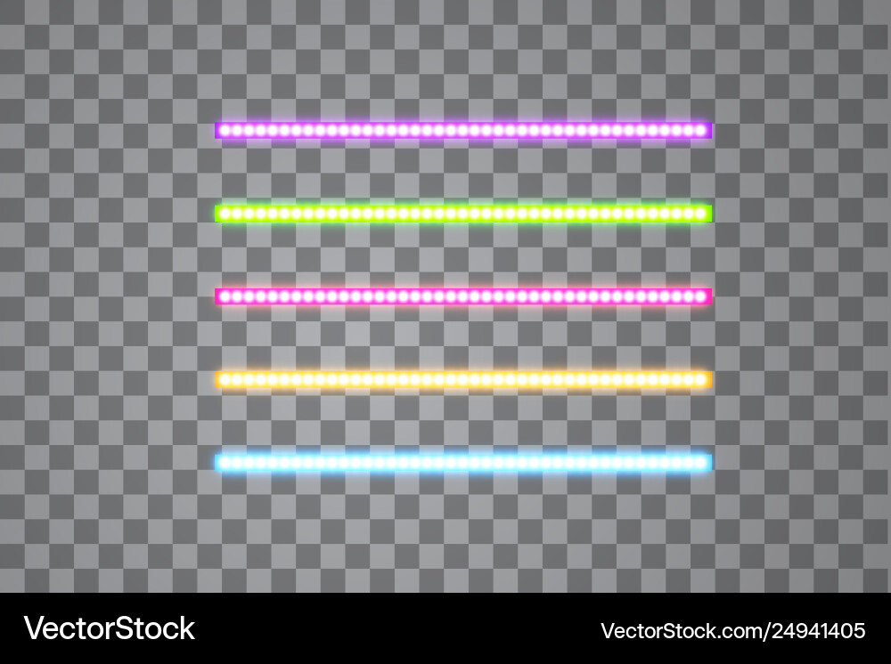 Shining led stripes neon illumination Royalty Free Vector