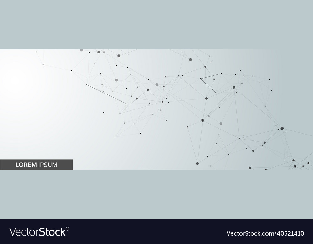Abstract Connection Structure And Science Vector Image