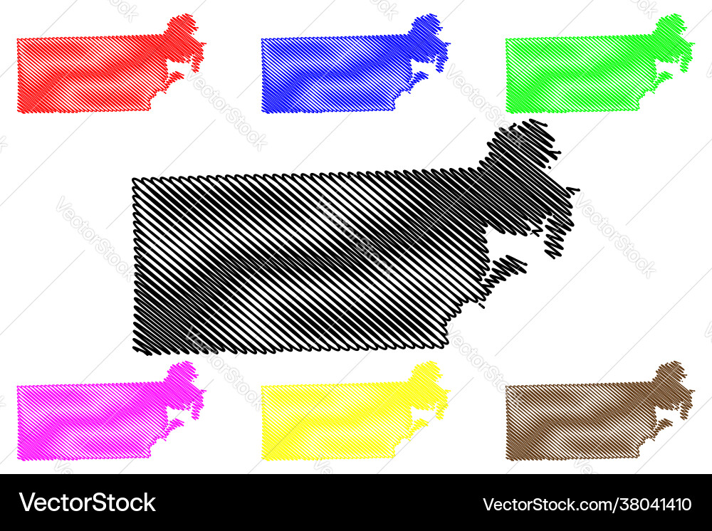 Kent county state rhode island and providence Vector Image