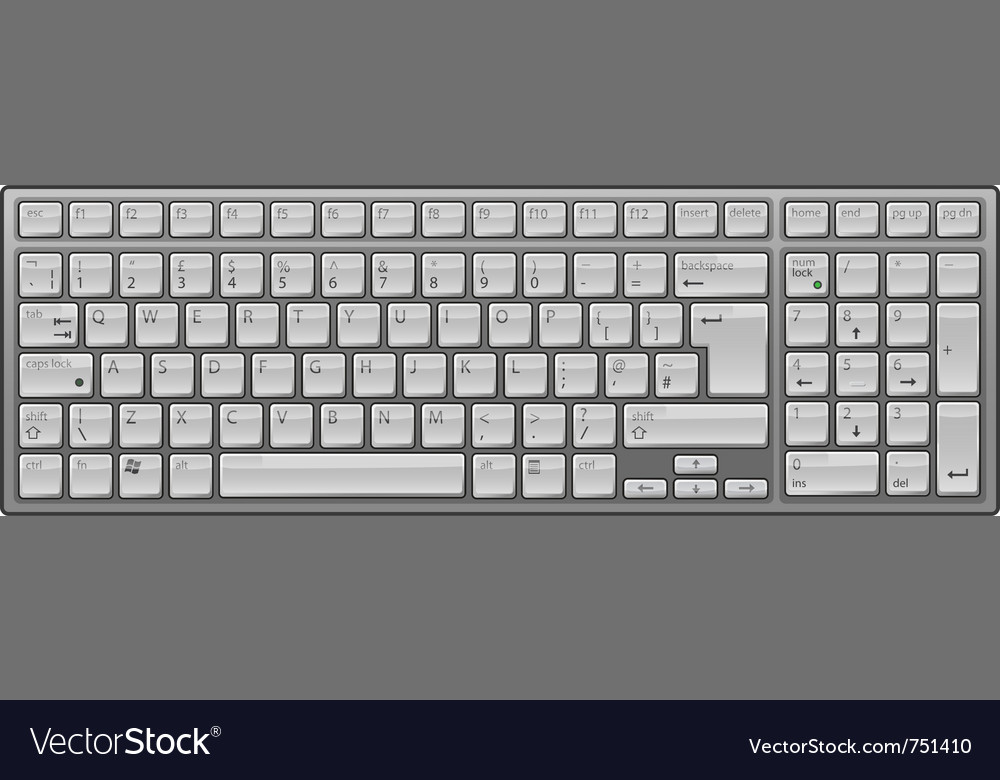 Keyboard Royalty Free Vector Image - VectorStock