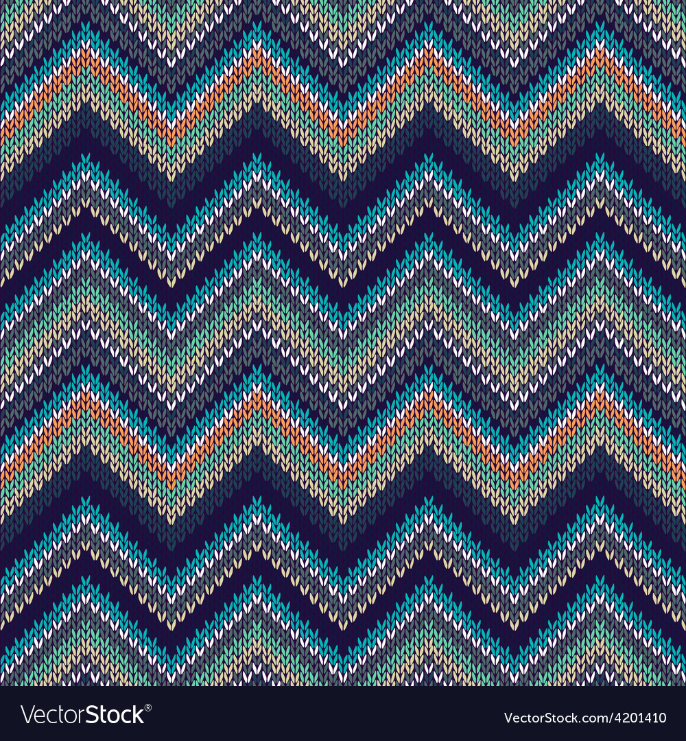 Knitted pattern Royalty Free Vector Image - VectorStock