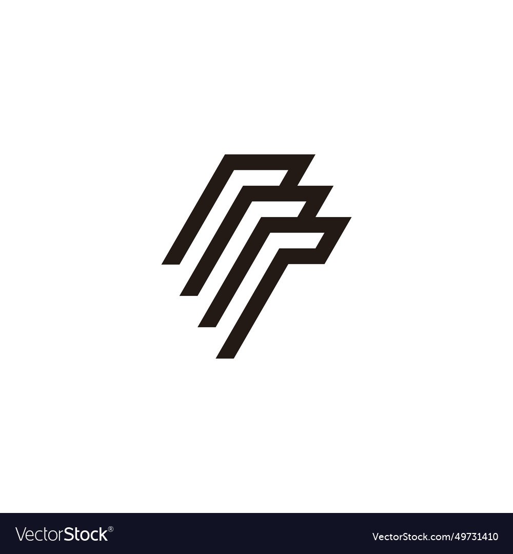 Letter rrr modern geometric symbol simple logo Vector Image Letter rrr modern geometric symbol simple logo Vector Image