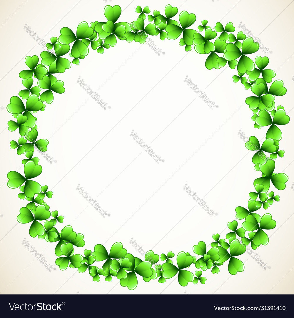 Saint patricks day frame background Royalty Free Vector