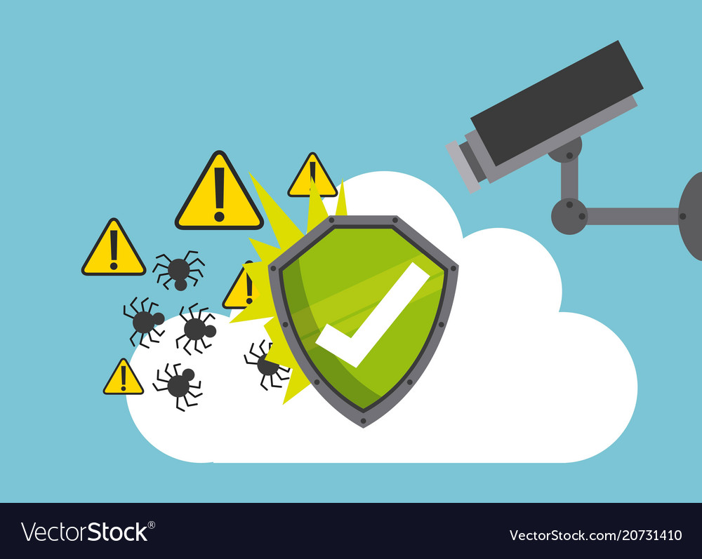 Security system design Royalty Free Vector Image