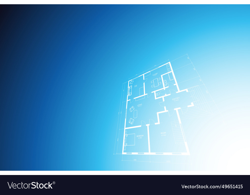 Architectural background building construct plan Vector Image