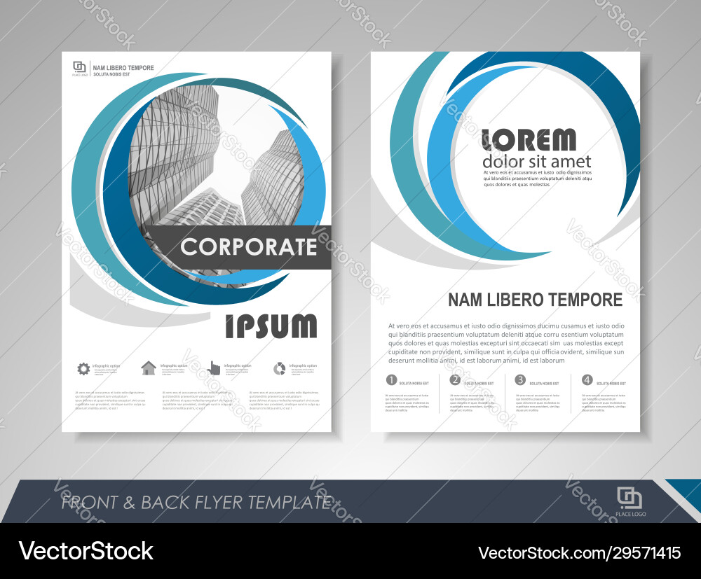 Business flyer cover design Royalty Free Vector Image