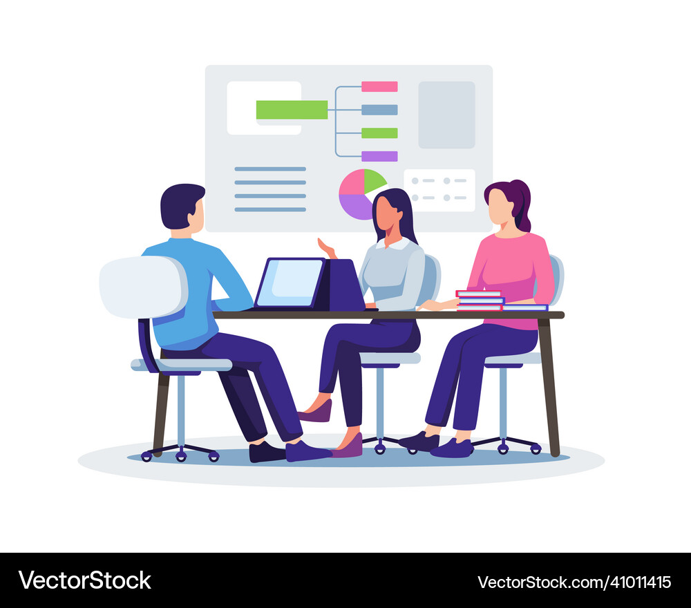 Business meeting concept Royalty Free Vector Image