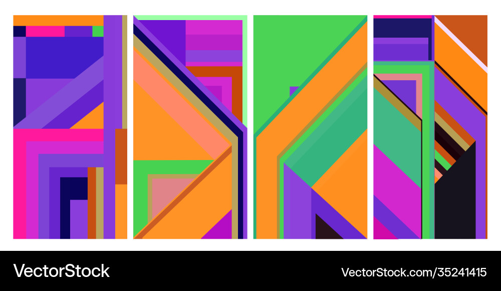 Colorful abstract liquid geometric banner Vector Image